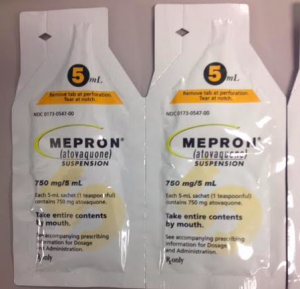 Atovaquone (Mepron)